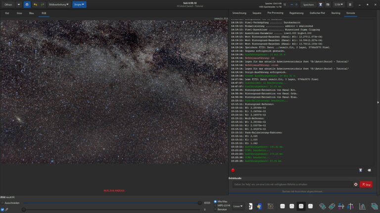 Astrofotografie - Stacken mit Siril - ElPado's Blog